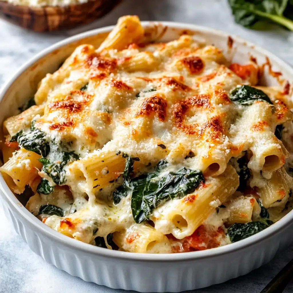 Irresistible Baked Rigatoni with Spinach & Ricotta