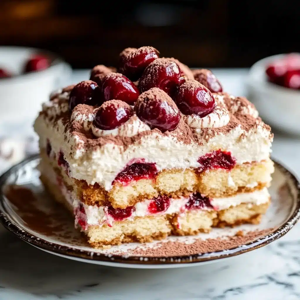 Cherry Amaretto Tiramisu Recipe : A Fruity Twist