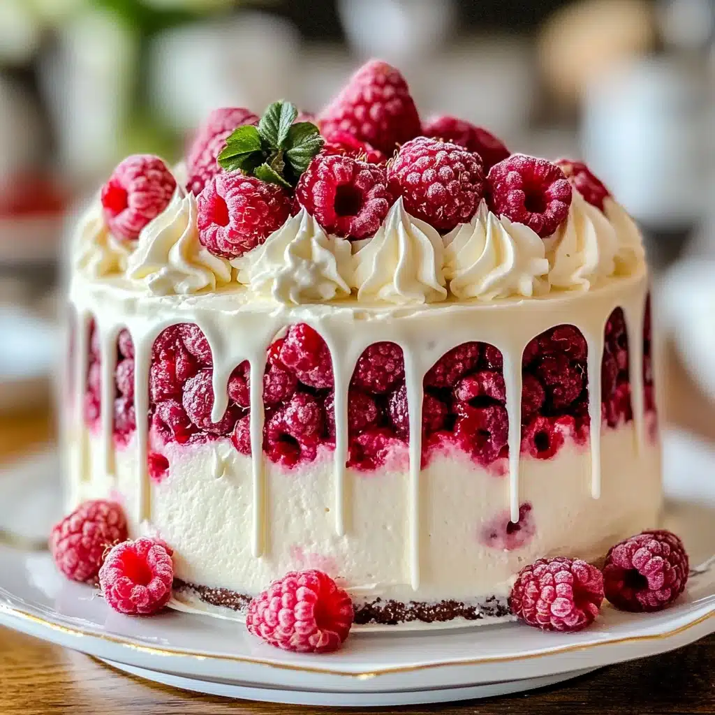 White Chocolate Raspberry Dream Cake : A Heavenly Dessert