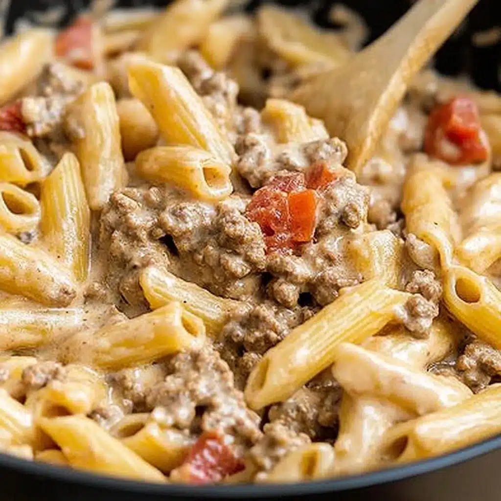Creamy Rotel Pasta with Ground Beef : Ultimate & Easy