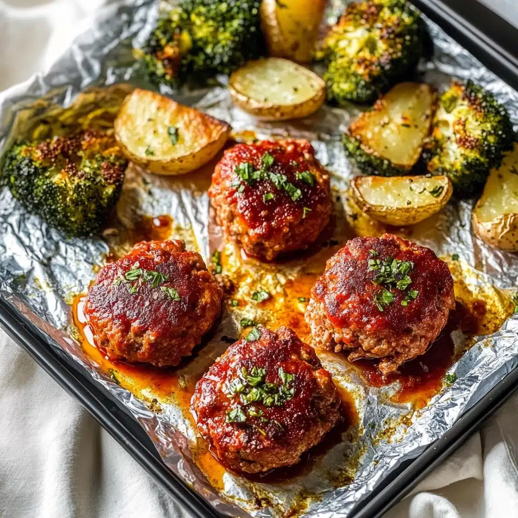 Easy Sheet Pan Mini Meatloaf and Roasted Potatoes for the Perfect ...